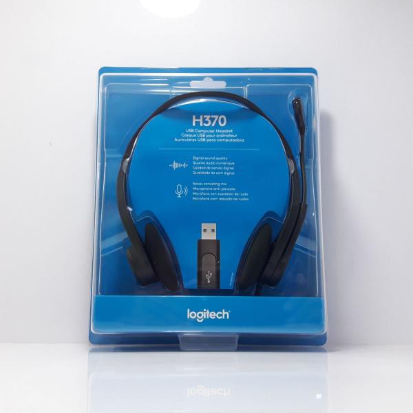 Jual Logitech h370 USB Stereo Headset with Mic Headphone Earphone ...