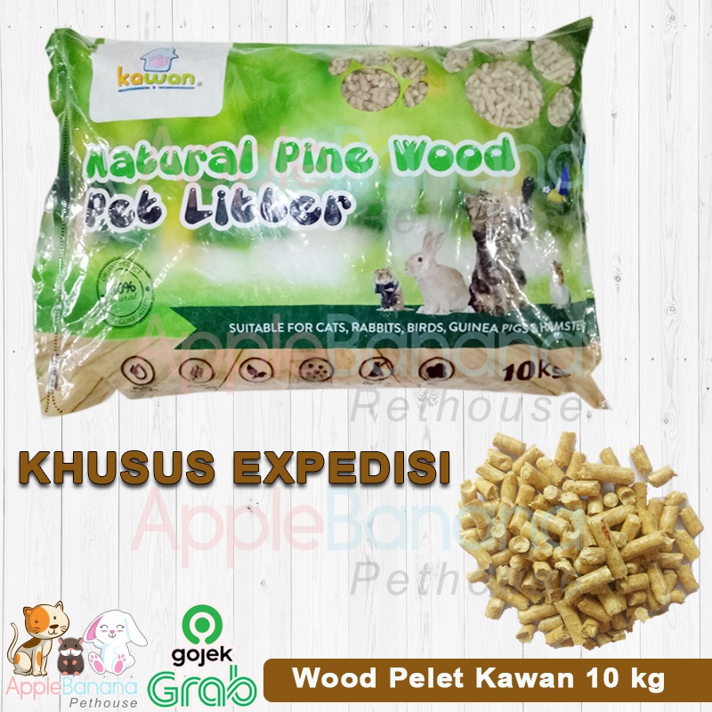 Jual Wood Pelet Kawan 10 kg - Serbuk Kayu bentuk Pelet - Natural Cat ...