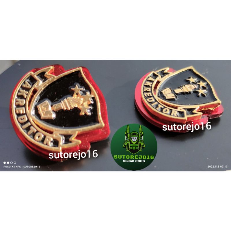 Jual pin akreditor propam divpropam polri polisi magnet atau paku ...
