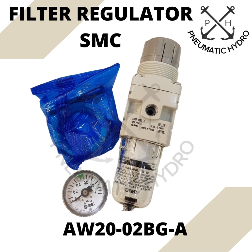 Jual Filter Regulator SMC AW20-02BG-A | Shopee Indonesia