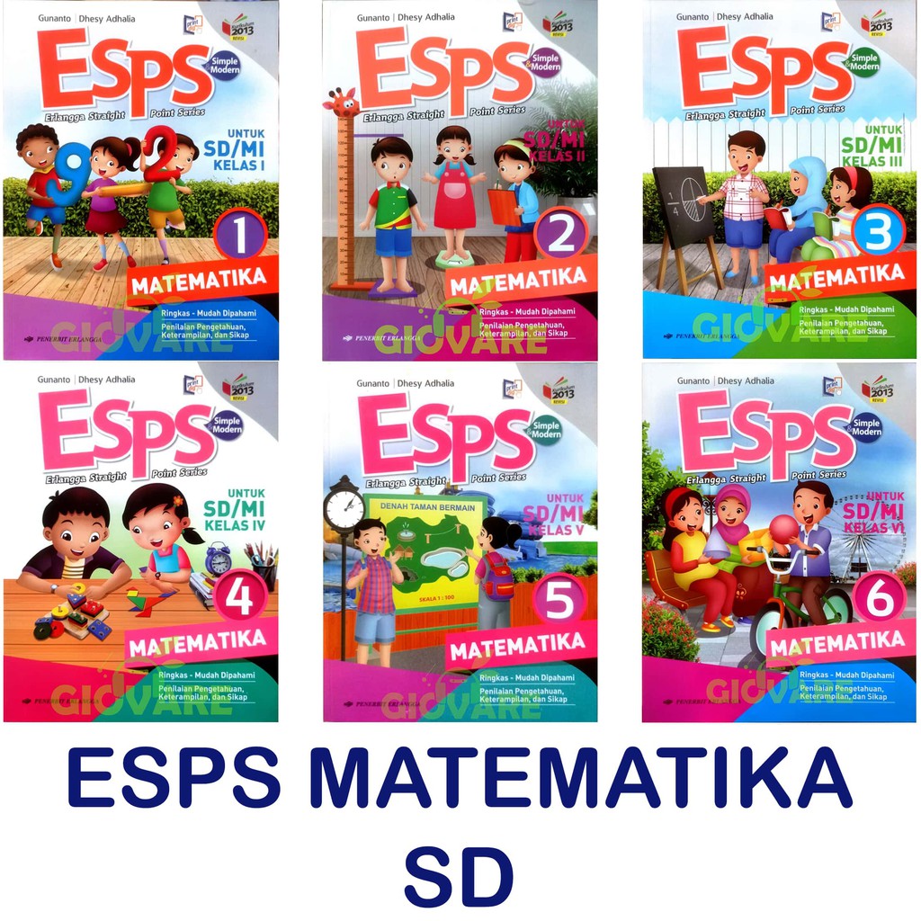 Jual BUKU ESPS MATEMATIKA SD KELAS 1 2 3 4 5 6 ERLANGGA KURIKULUM 2013 REVISI | ESPS MTK ...