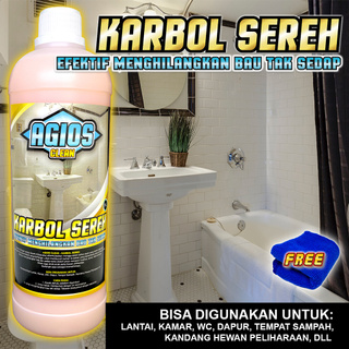 Jual Agios Karbol Sereh 1000Ml - Karbol Lantai, Karbol Pembersih ...