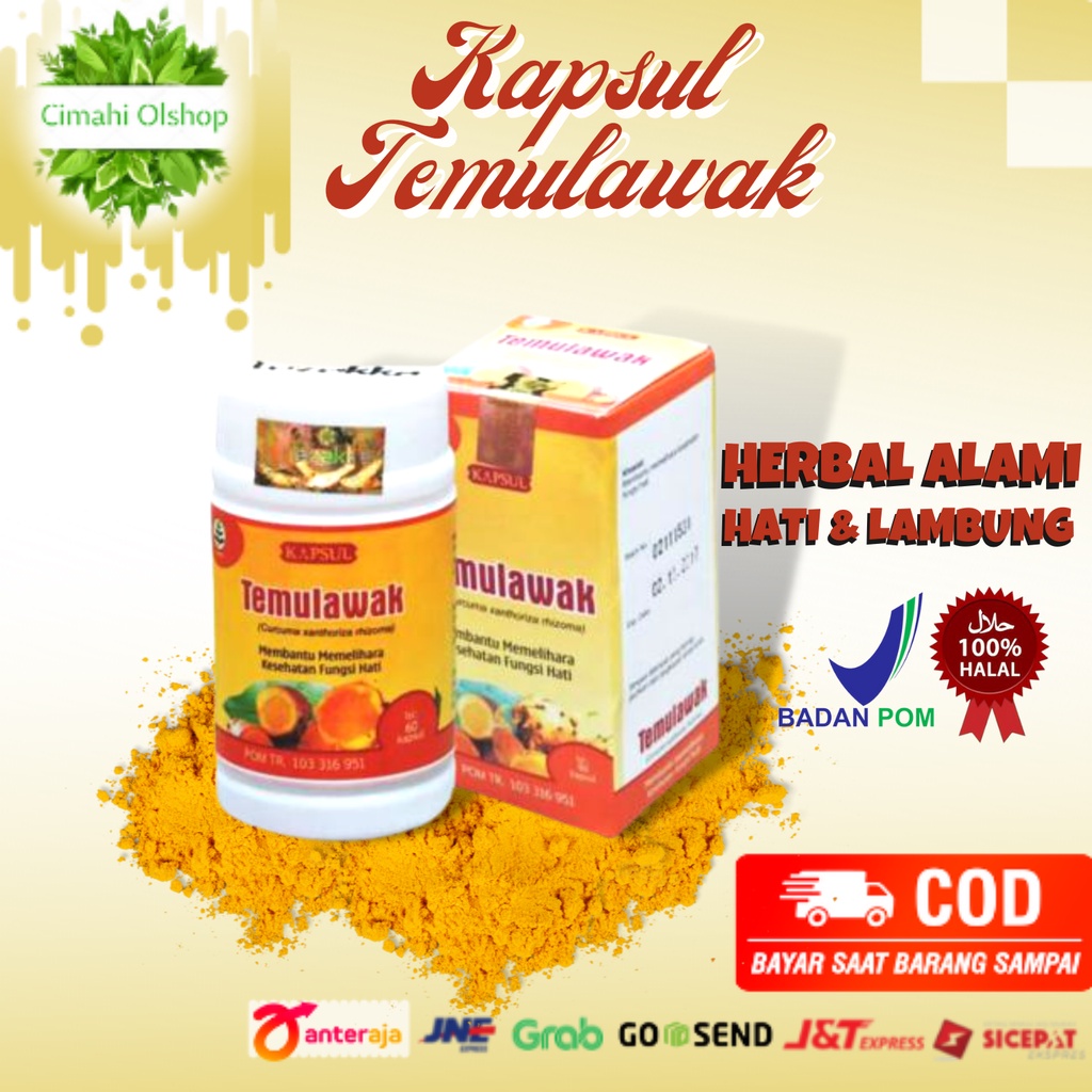 Jual KAPSUL EKSTRAK TEMULAWAK TAZAKKA 6O KAP MEMELIHARA FUNGSI HATI DAN ...