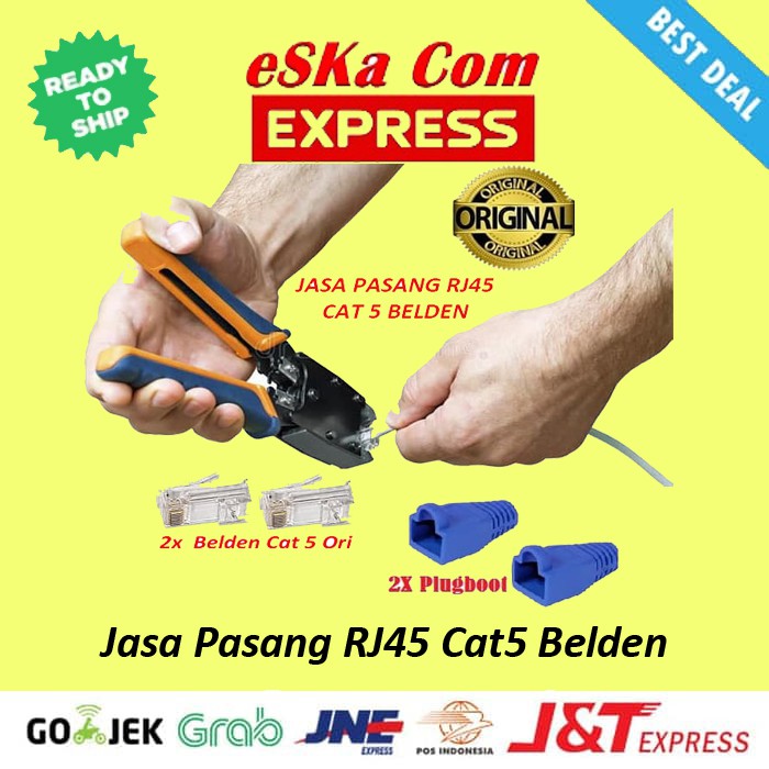 Jual Jasa Pasang RJ45 CAT5 Belden Rj 45 Cat 5 Original | Shopee Indonesia