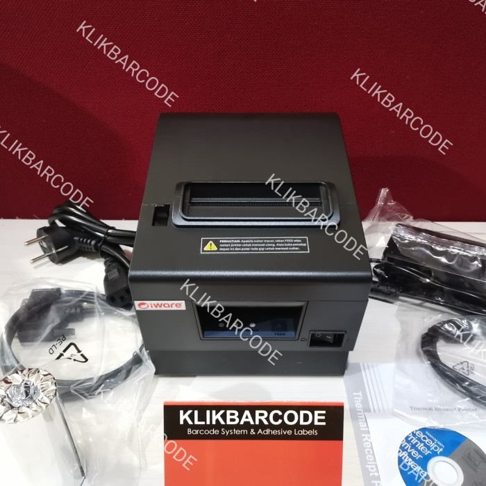 Jual THERMAL 80 MM POS PRINTER IWARE IW 200U (USB+RS232 SERIAL) AUTO ...