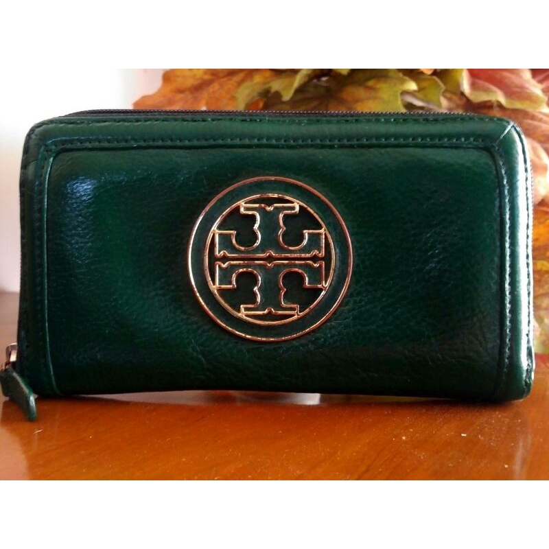 Jual Dompet Tory Burch warna hijau botol | Shopee Indonesia