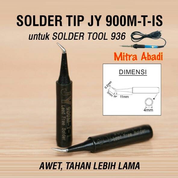 Jual Mata Solder/Solder Tip JY 900M-T-IS for Solder Tool 936 | Shopee Indonesia