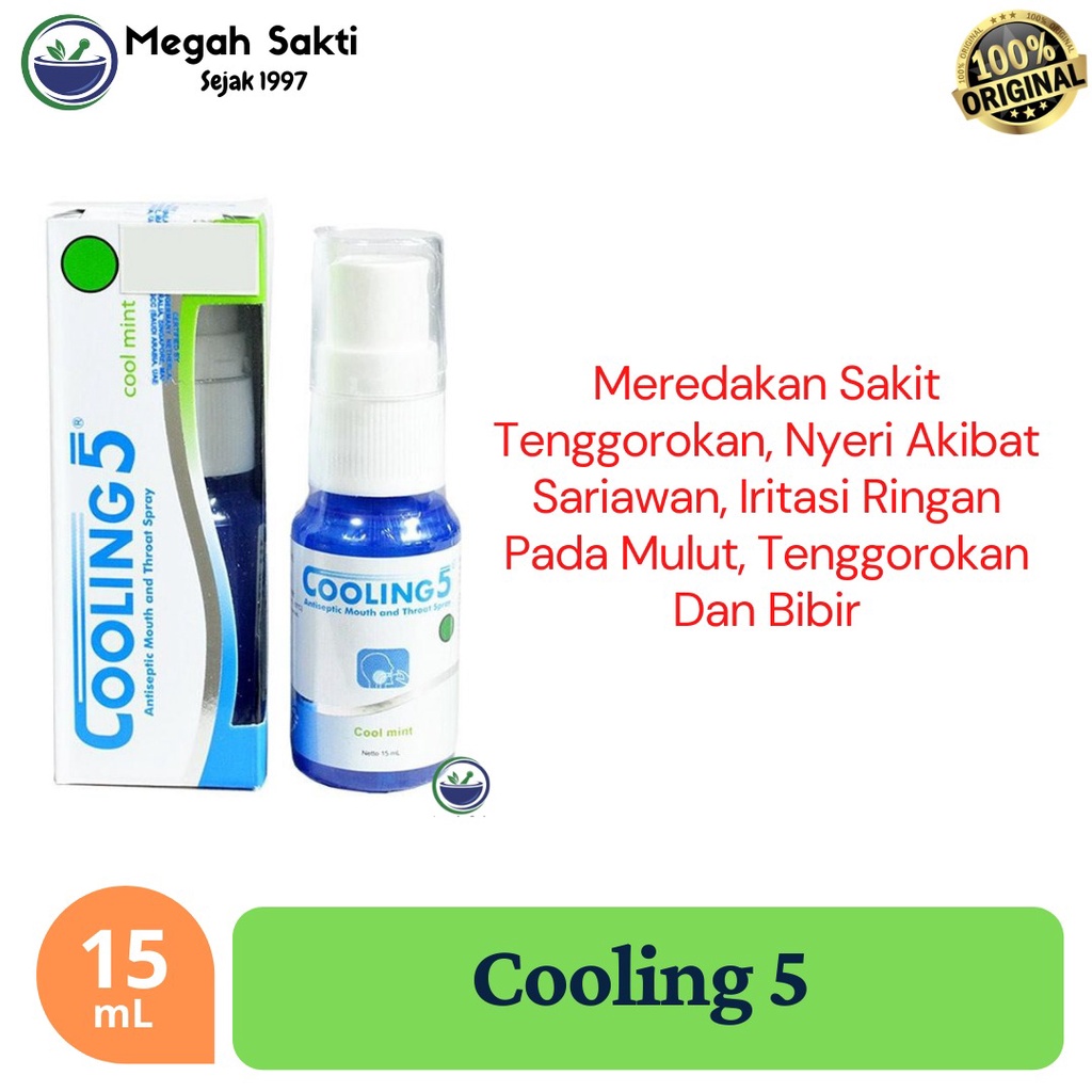 Jual Cooling 5 Spray Cool Mint - Obat Sariawan dan Sakit Tenggorokan ...