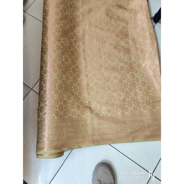 Jual songket palembang/songket mesin/benang tembaga | Shopee Indonesia