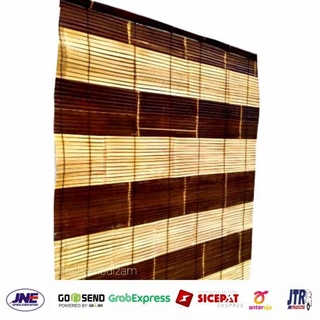Jual Tirai bambu/kere bambu kerai bambu wulung motif natural 2,5mx2,5m Indonesia|Shopee Indonesia