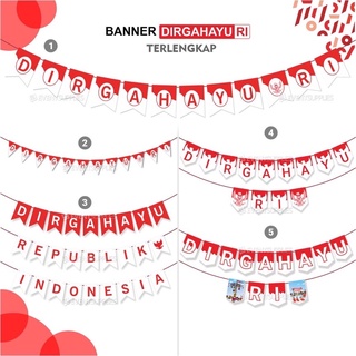 Jual CUSTOM bendera tulisan hiasan dekorasi kemerdekaan 17 agustus HUT ...