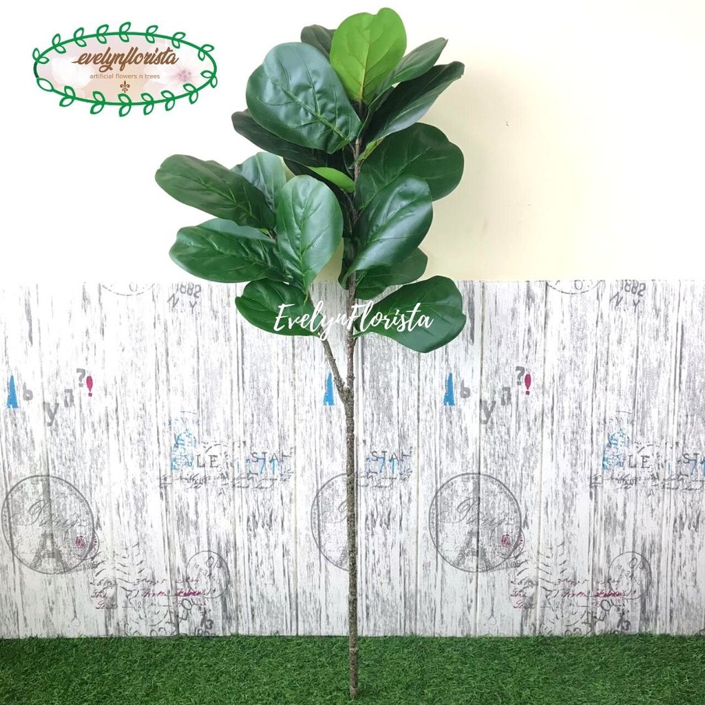 Jual Daun Ketapang Latex Artificial X2 T120 Tanaman Hias Hijau Pohon ...