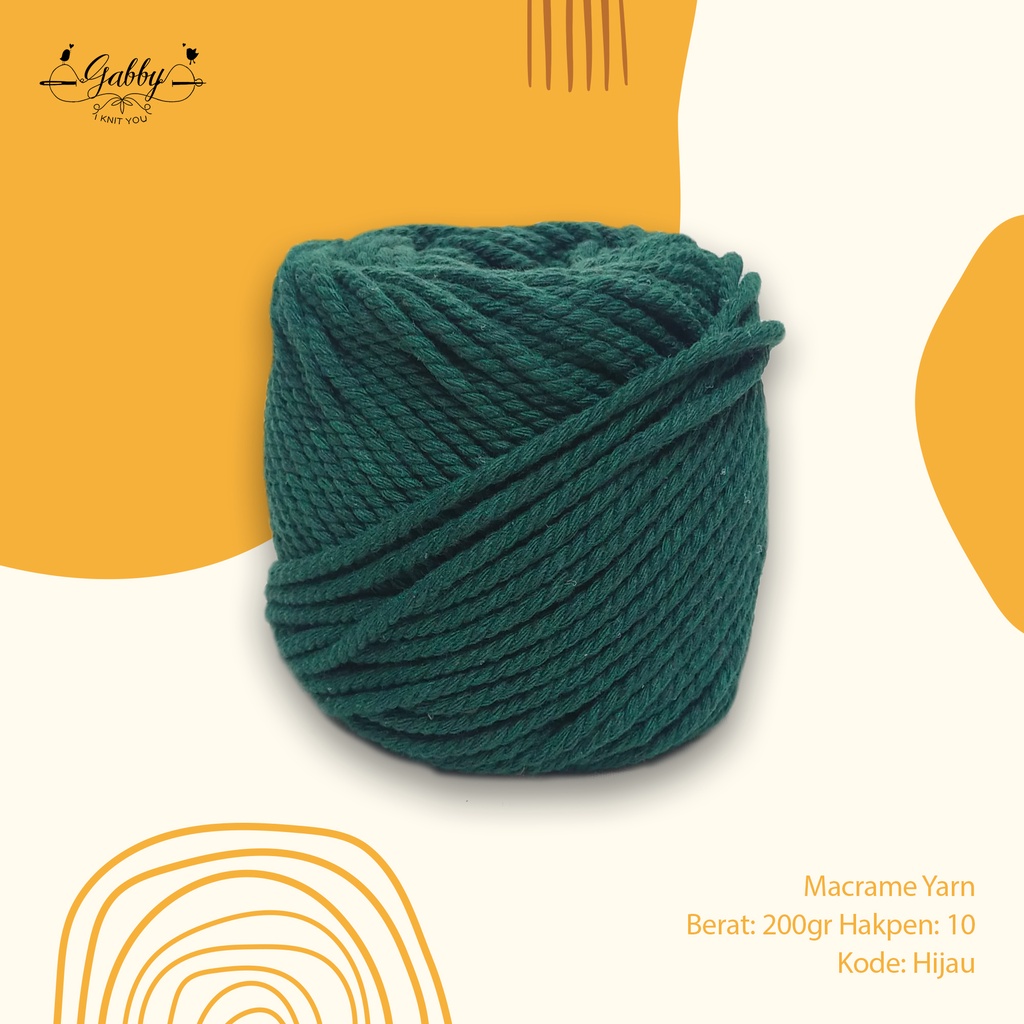 Jual Benang Macrame/Makrame 200gr MY11 | Shopee Indonesia