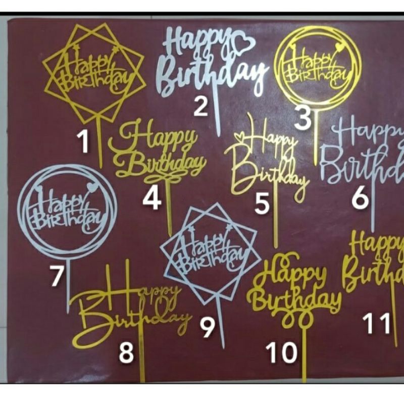 Jual Topper HBD Arcylic | Shopee Indonesia