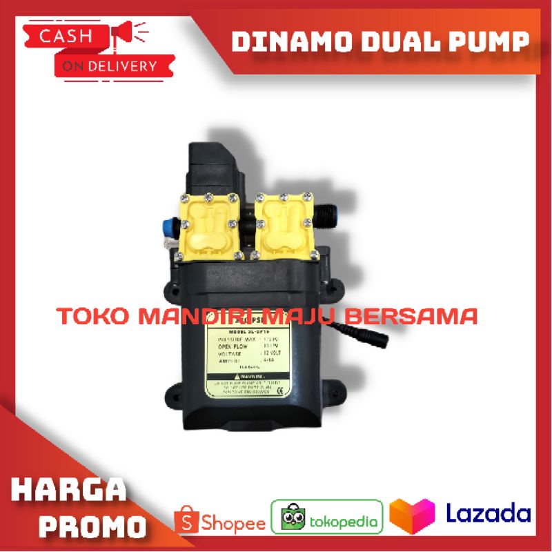 Jual MESIN POMPA AIR DC 12V DOBEL POMPA / DINAMO POMPA STEAM MOTOR DAN ...