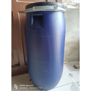 Jual Tong Fermentasi/Tong Sampah/Drum Biru full set Klem + Seal Uk ...