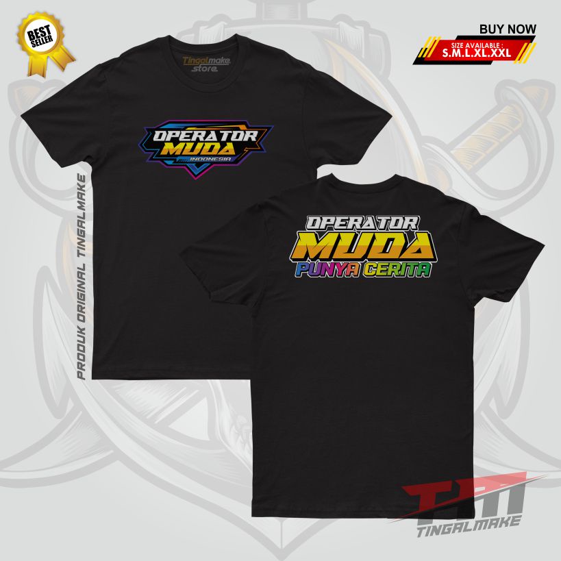 Jual DTF | Kaos Operator Muda Punya Cerita Keren Unik | Kaos Pria ...