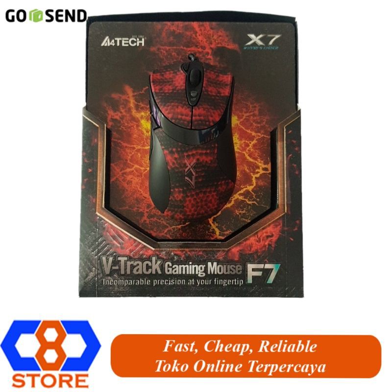 Jual MOUSE GAMING A4TECH X7 F7 SNAKE V-TRACK GAMING MOUSE MACRO GARANSI ...