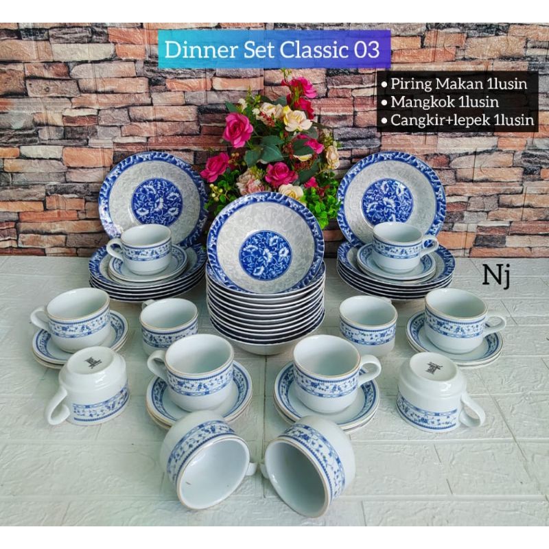 Jual dinner set sakura freeongkir jawa jabodetabek+free packing kayu ...