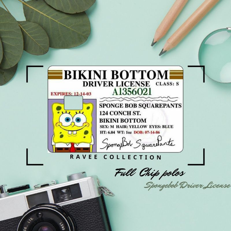 Jual Stiker ATM / skin Card ATM Sim Spongebob Edition chip/no chip Beli ...