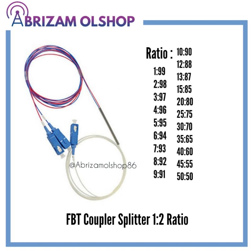 Jual Splitter ratio Three window/FBT spliter ratio/coupler rasio (UPC ...