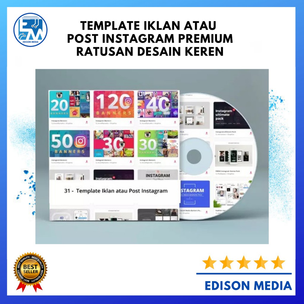 Jual Template Iklan Atau Post Instagram Premium Ratusan Desain Keren ...