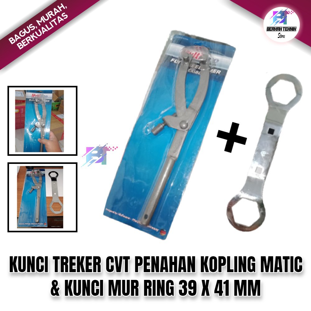 Jual Kunci Treker CVT Penahan Kopling Matic & Kunci Mur Ring 39 x 41 mm | Shopee Indonesia