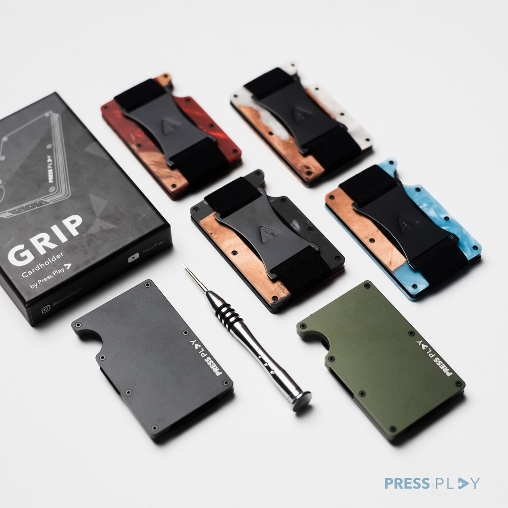 Jual GRIP v3 RFID Elastic Card Wallet (with Money Clip) | Shopee Indonesia