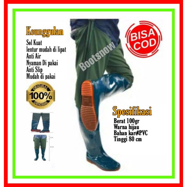Jual Sepatu Boots Sawah Panjang 80 cm Sangat Cocok Untuk Petani ...