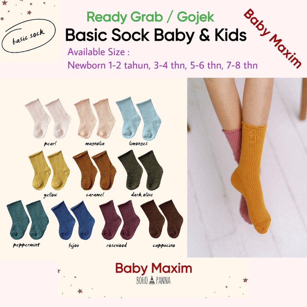 Jual Bohopanna Kaos Kaki Anak - Basic Sock | Shopee Indonesia