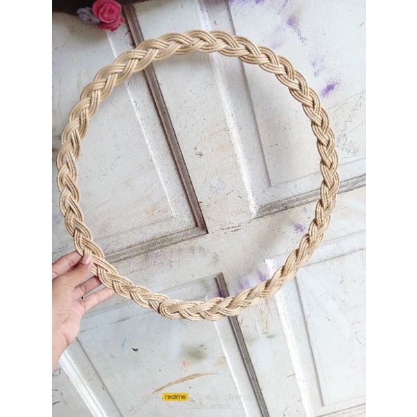 Jual lingkaran rotan kepang/dekorasi DIY rotan kepang/backdrop rotan ...
