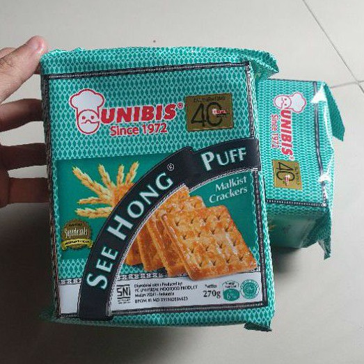 Jual Unibis SEE HONG PUFF Malkist Crackers biskuit MANIS gula 270gr ...