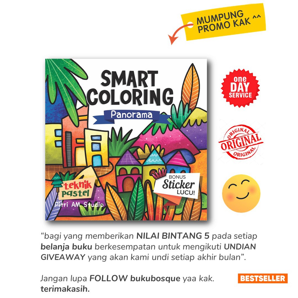 Jual BUKU ANAK MEWARNAI! PANORAMA: SMART COLORING | Shopee Indonesia