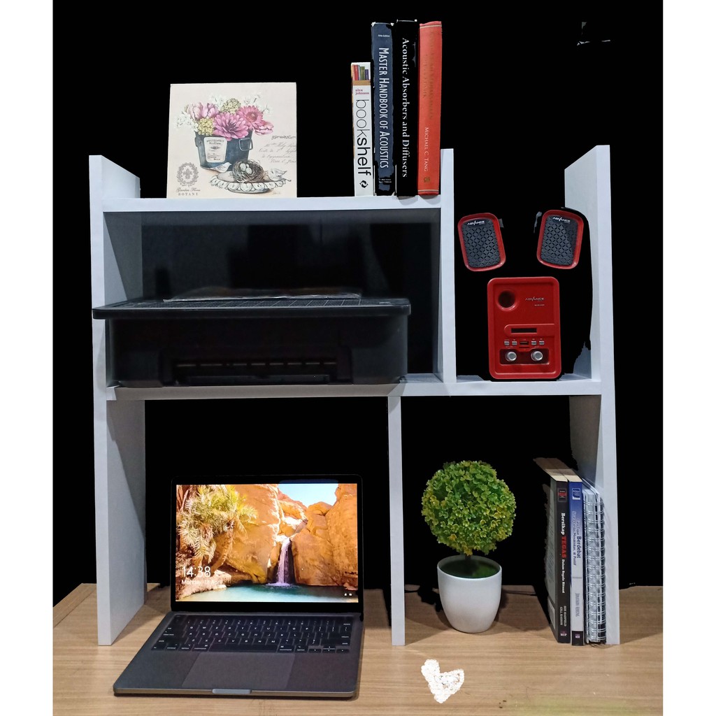 Jual Rak Buku Atas Meja Wooden Desktop Bookshelf Indonesia|Shopee Indonesia