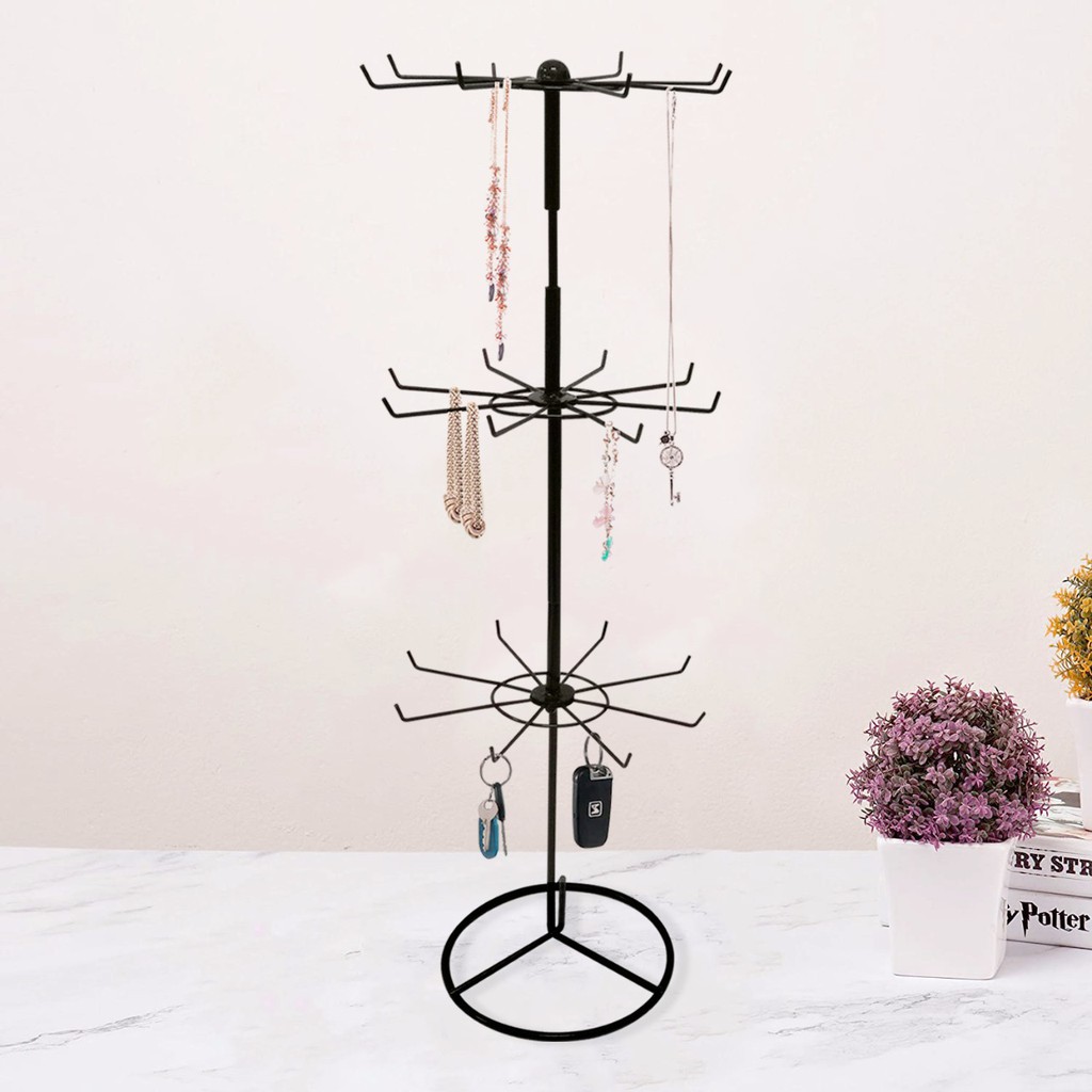 Jual Rak Display putar Matahari 3 susun gantungan aksesoris display ...