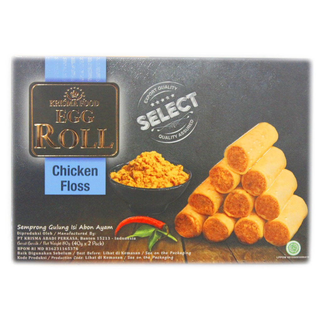 Jual KRISMA FOOD EGG ROLL CHICKEN FLOSS 80G | Shopee Indonesia