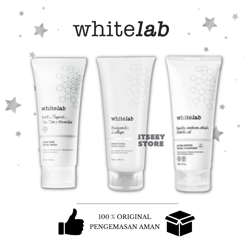 Jual Whitelab Brightening Facial Wash | Acne Facial Wash | Ph Balance ...
