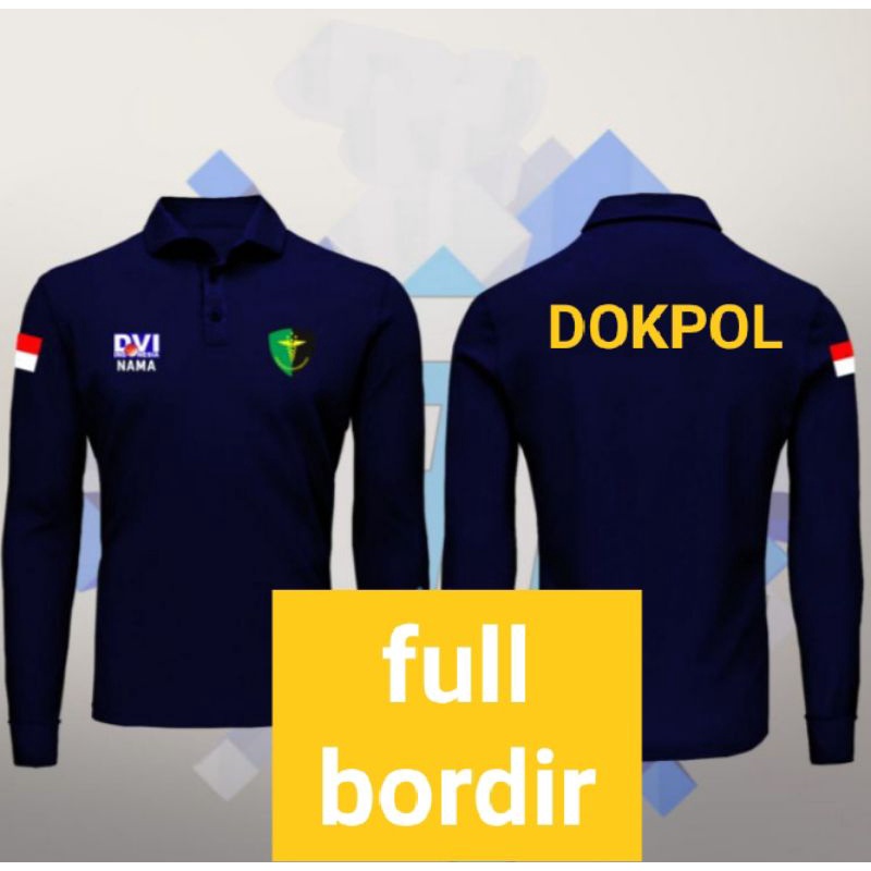 Jual Kaos DOKPOL kaos dokter polisi kaos polo shirt DOKPOL baju Dokpol ...