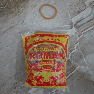 Jual karet gelang merah/kuning ROMAN/SAKURA diameter kecil/tanggung ...