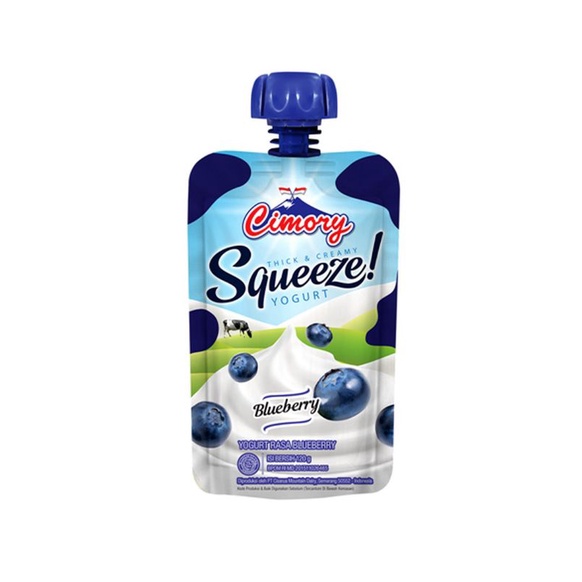Jual Cimory Squeeze Blueberry Honey Mango Banana Yogurt 120ml Yoghurt ...