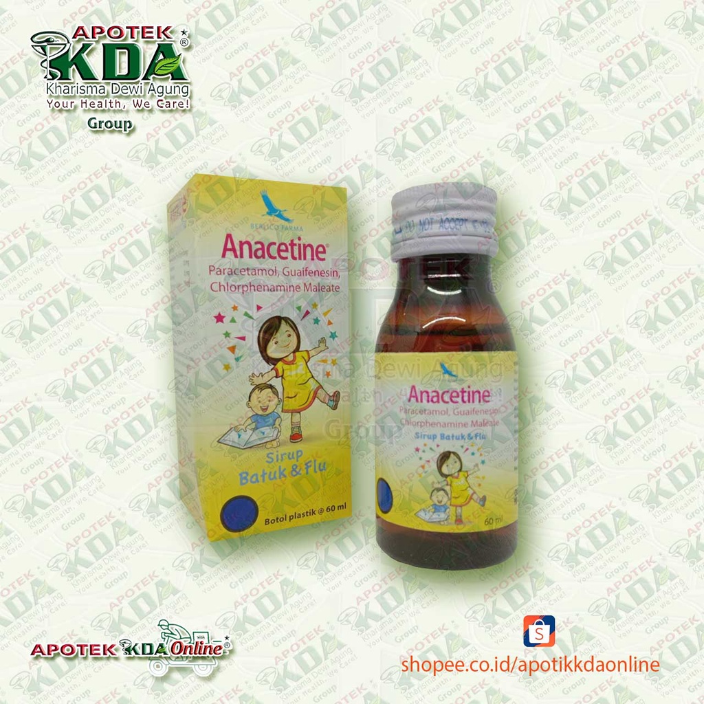 Jual ANACETINE SIRUP 60 ML | OBAT BATUK DAN PILEK | Shopee Indonesia