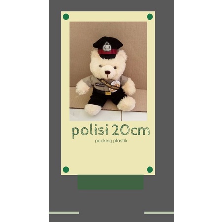 Jual boneka profesi POLISI 20cm ( packing plastik ) | Shopee Indonesia