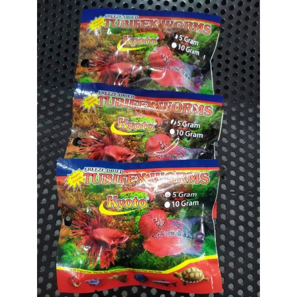 Jual Makanan Ikan Cacing Kering/Cacing tubifex worms | Shopee Indonesia