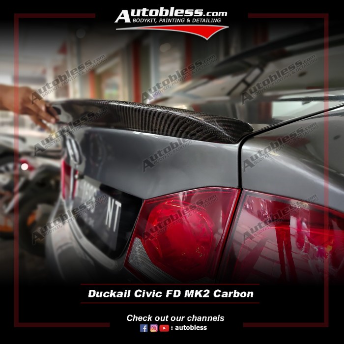 Jual Ducktail Carbon Honda Civic FD 2006-2011 MK2 | Shopee Indonesia