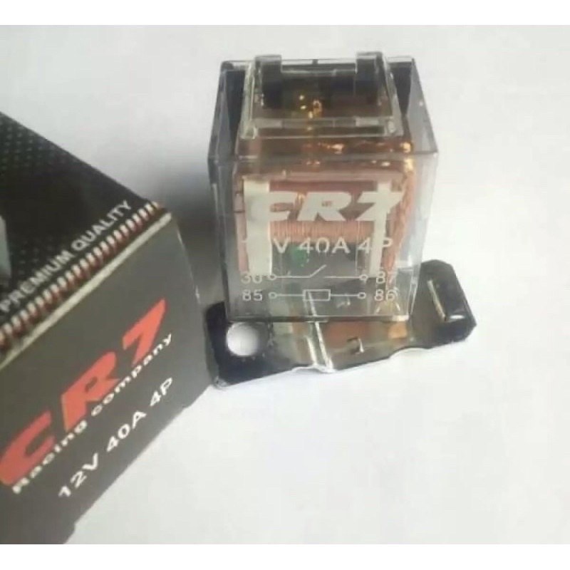 Jual RELAY TRANSPARAN 4 KAKI 12 VOLT UNTUK KLAKSON LAMPU ALARM RELAY ...