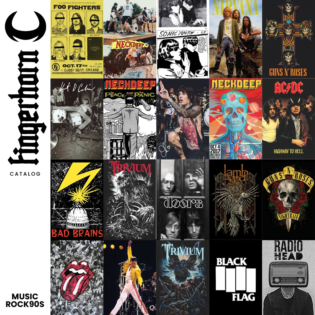 Jual POSTER DINDING ( BAND ROCK 90S ) II Indonesia|Shopee Indonesia