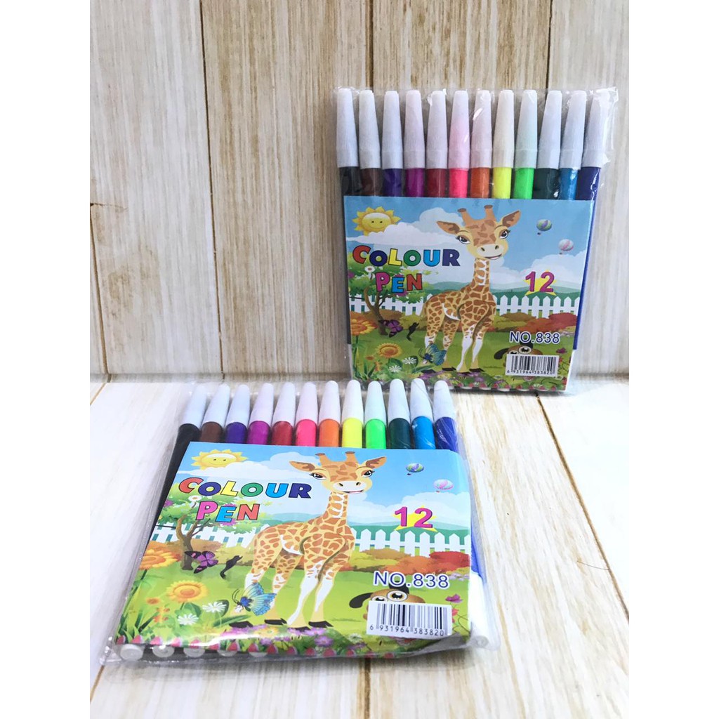 Spidol 12 warna 838 Colour Pen | Shopee Indonesia Spidol 12 warna 838 Colour Pen | Shopee Indonesia