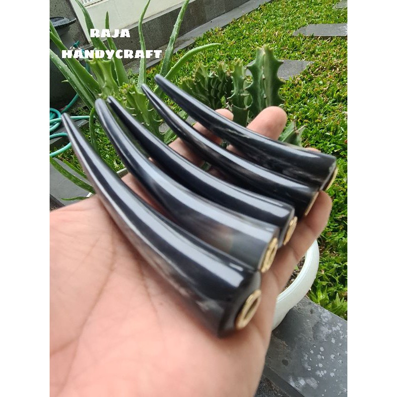 Jual Pipa Once Tanduk Kerbau Bule Asli Hitam | Shopee Indonesia