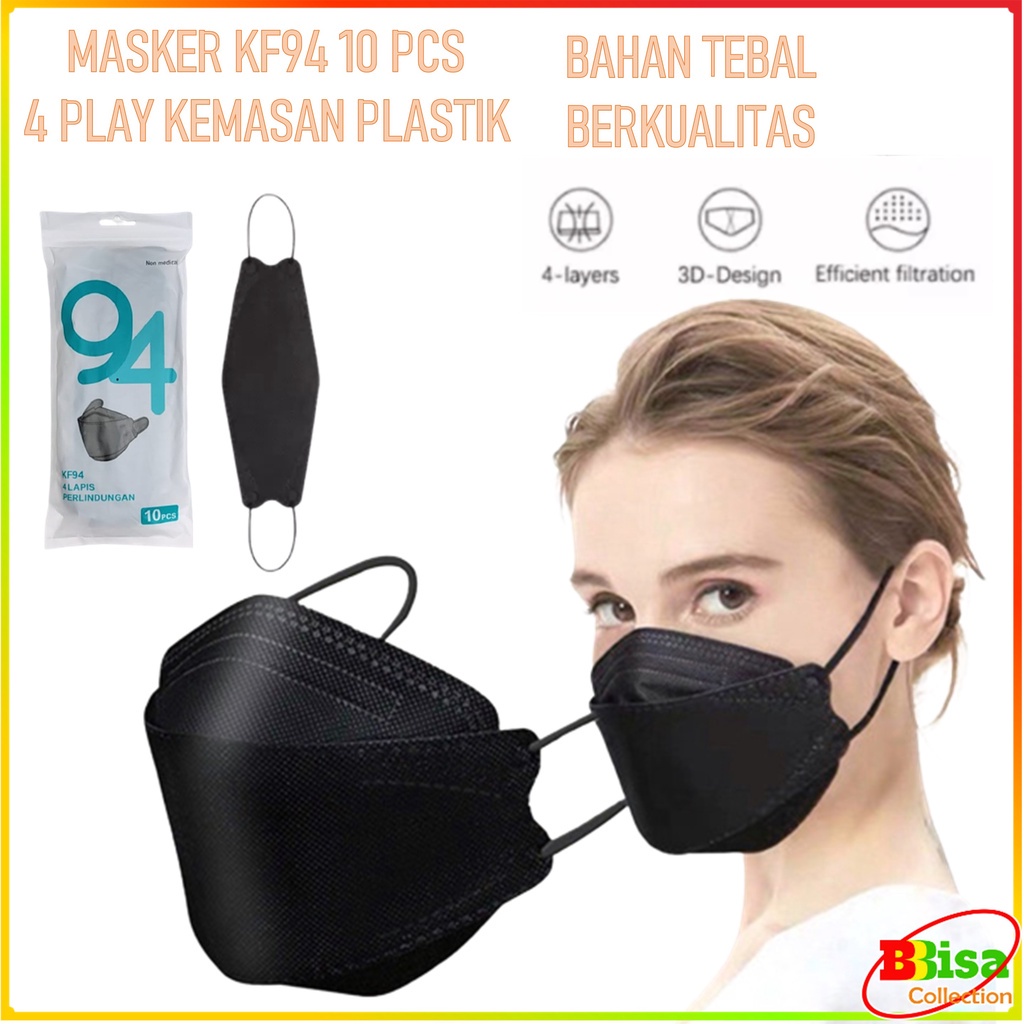 Jual masker kesehatan 4ply KF94 original impor masker kesehatan bahan ...