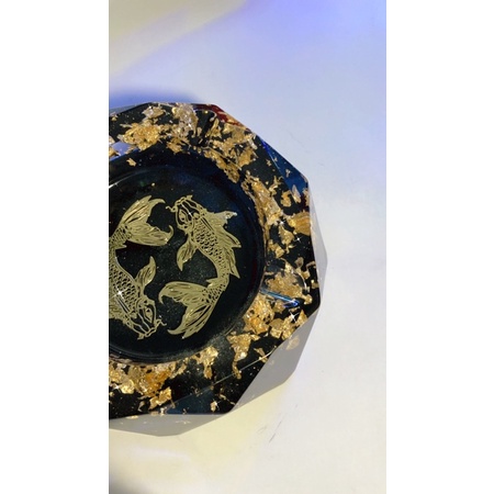 Jual Asbak Resin Koi fish Customize ashtray gift souvenir | Shopee ...
